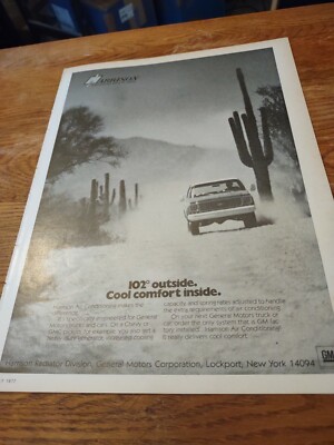 1977 Hot Outside Cool Inside Harrison Air-conditioning Magazine Ad | eBay