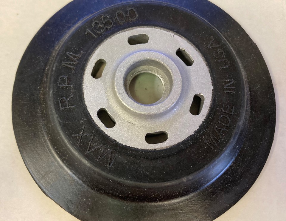 CGW CAMEL GRINDING WHEEL RUBBER BACK-UP PAD MEDIUM 4 1/2" X 5/8"-11 ...