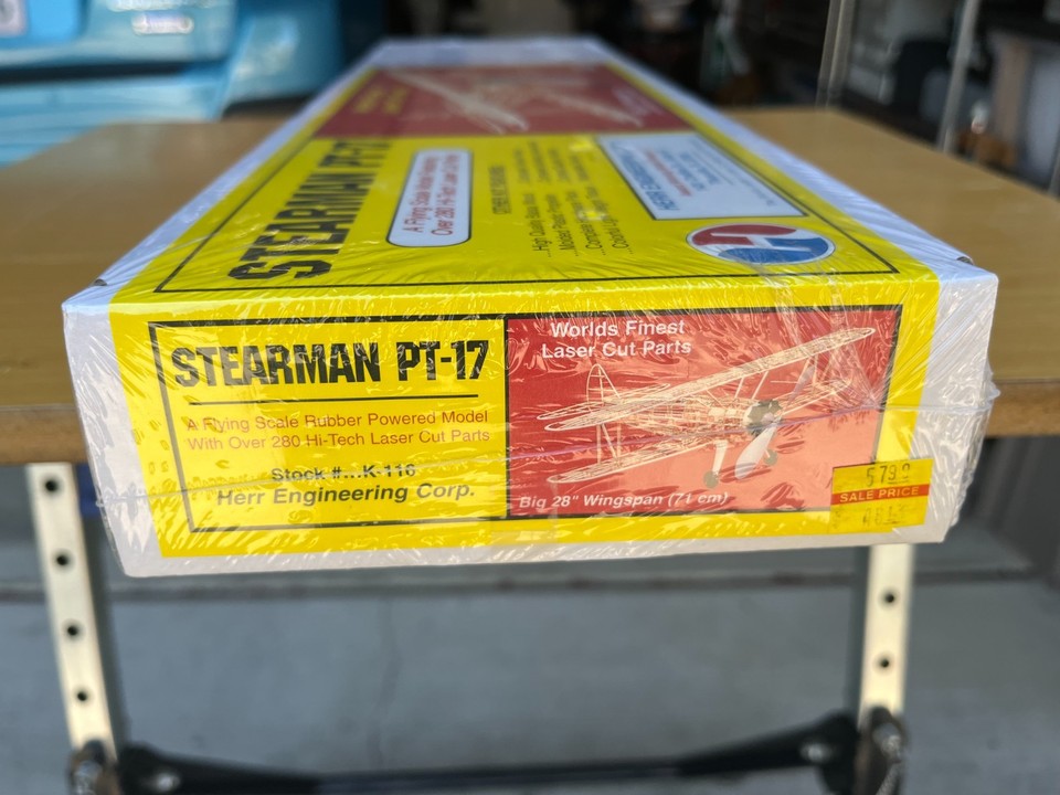 Herr Engineering Stearman PT-17 Balsa model kit NEW FACTORY SEALED | eBay