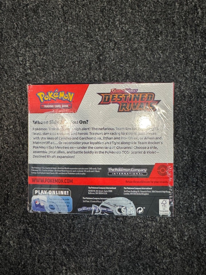 Pokémon TCG - Destined Rivals Booster Box (36 Packs) - Brand New ...