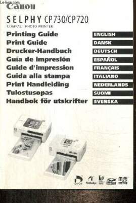 Canon - Selphy CP730 / CP7 / CP720 - Guide d'impression - Collect | eBay