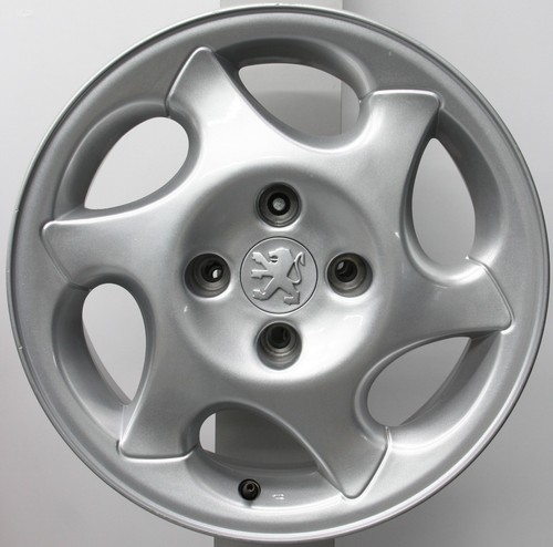 4 rims Alloy Peugeot 406 6 X 15 " Original 7256-B Silver Nearly New | eBay