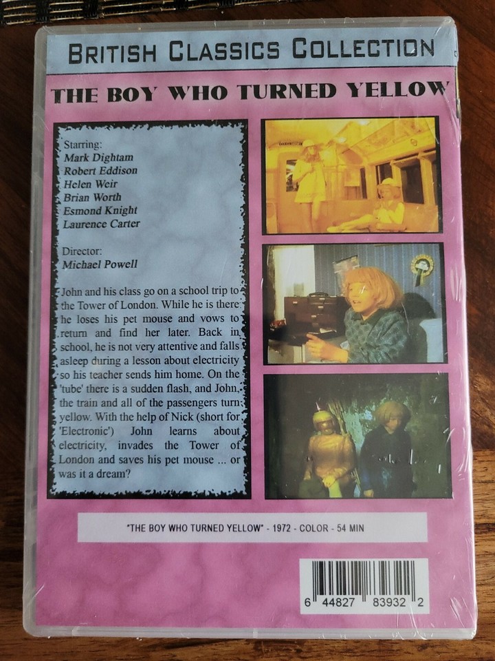 The Boy Who Turned Yellow DVD British Classics Collection BRAND NEW ...