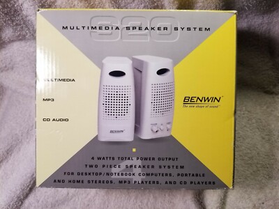 BENWIN Multimedia Speaker System-Laptops/Desktop Computers/MP3 & CD ...