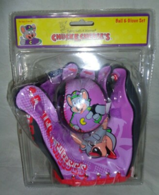 Chuck E Cheese Ball & Glove Set Plush CEC 2009 | eBay