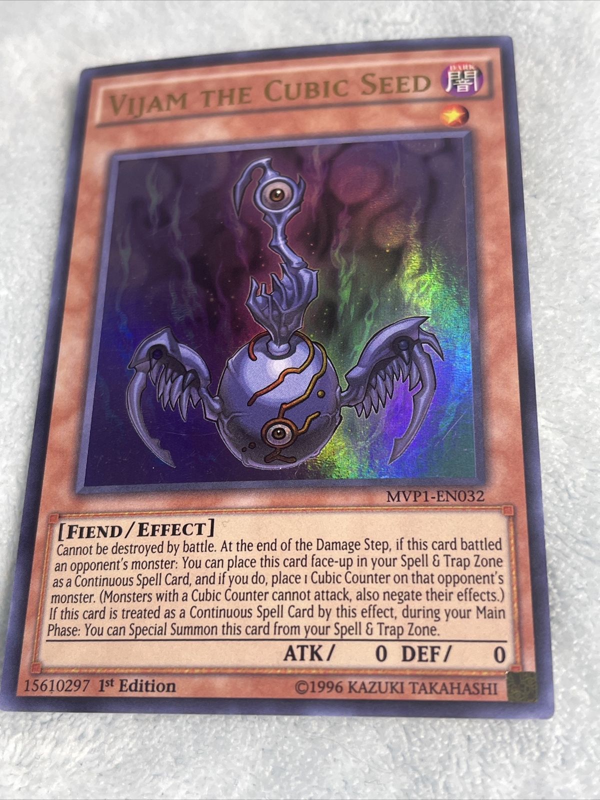 Yu-Gi-Oh! 2016 Vijam The Cubic Seed MVP1-EN032 1st ED Ultra Rare LP-VLP ...