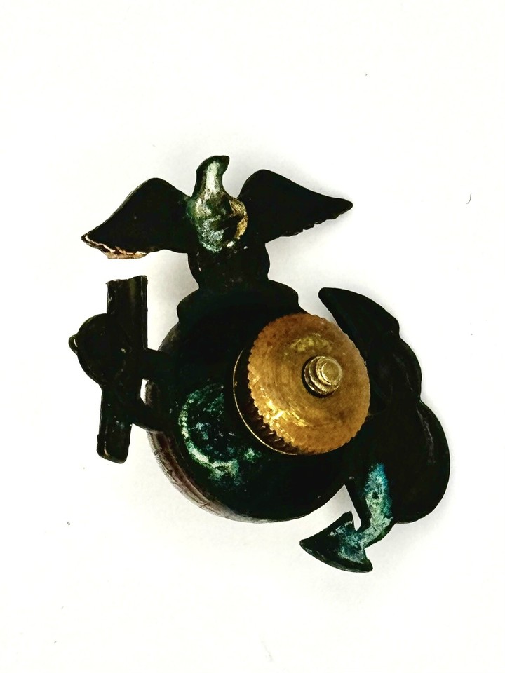 WW1 USMC Service Cover EGA Marine Corps Eagle Globe And Anchor Copper ...