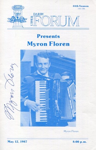 Myron Floren The Lawrence Welk Show Accordionist Signed Autograph Photo ...
