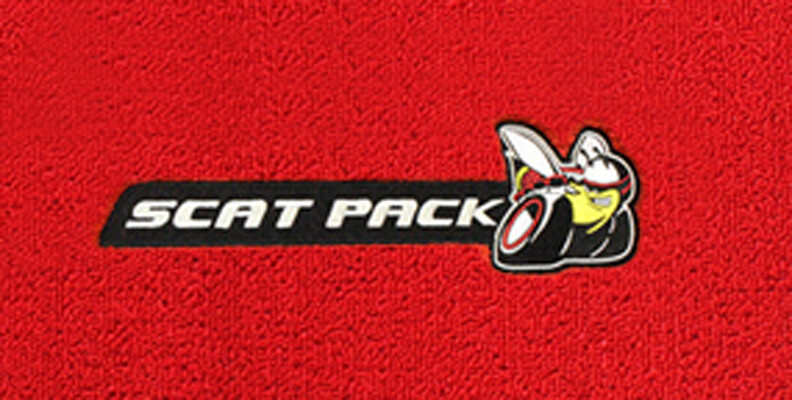New! 2017 - 2023 Dodge CHALLENGER Red Carpet Floor Mats Scat Pack Logo ...