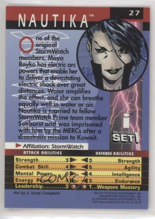 1994 WildStorm Set 1 Nautika #27 3c7 | eBay
