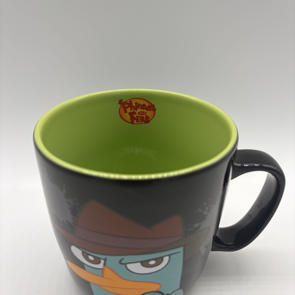 Disney Store Large Phineas & Ferb Agent P 3D Coffee Mug Cup Perry The ...