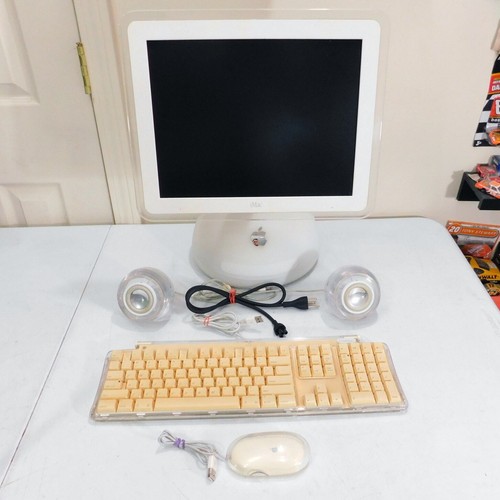 Apple iMac PowerPC G4 M6498 15in 256MB RAM 60GB HDD OS X Speakers ...