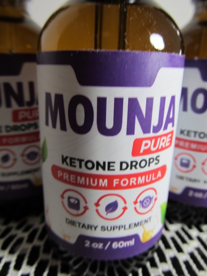 Mounja Pure Ketone Drops Premium Formula Dietary Supplement Set of 3 ...