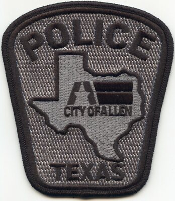 ALLEN TEXAS TX subdued POLICE PATCH | eBay