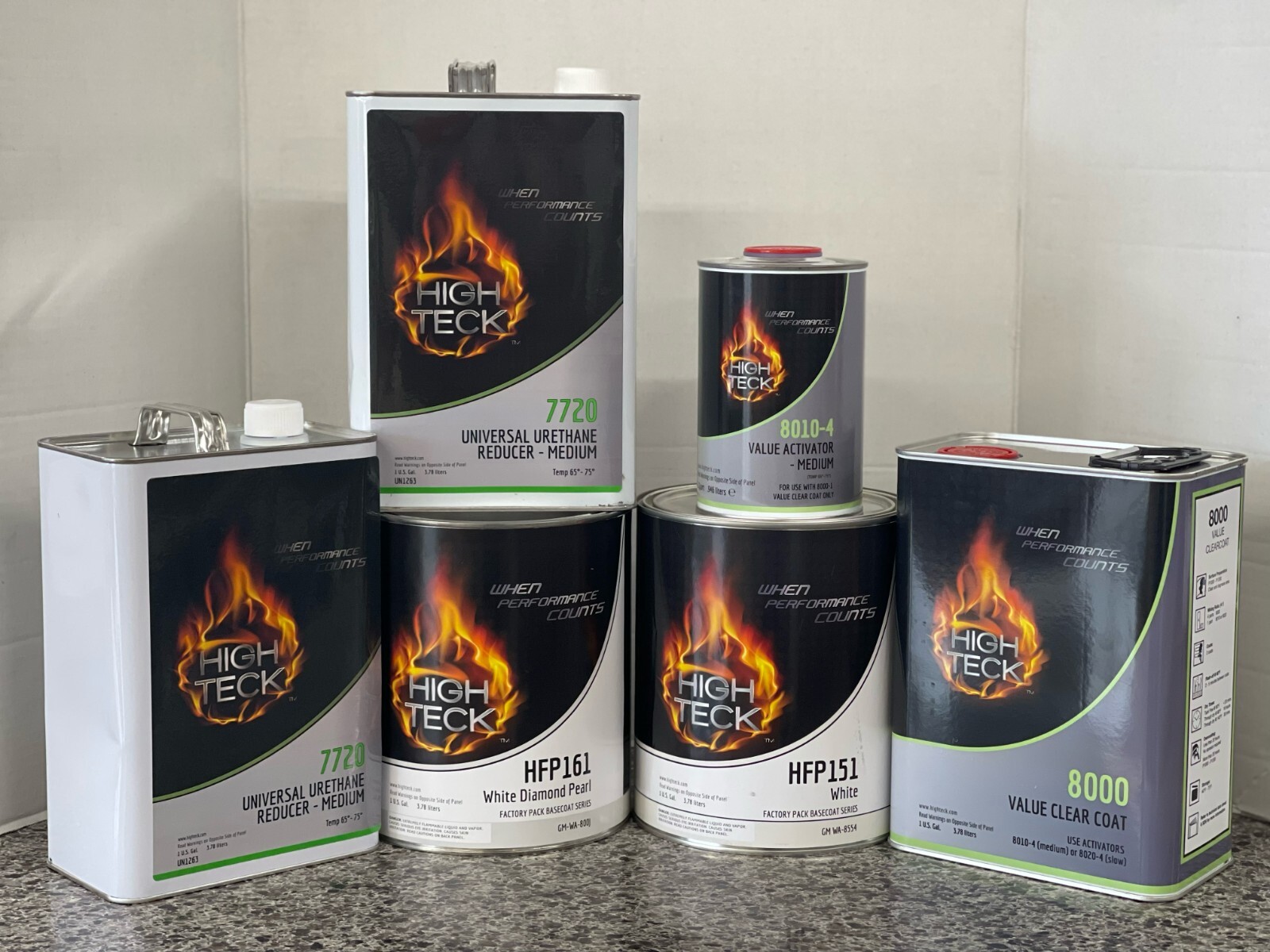 GM WA800J White Diamond Pearl Gallon Basecoat,Pearl, Reducer, Clear | eBay