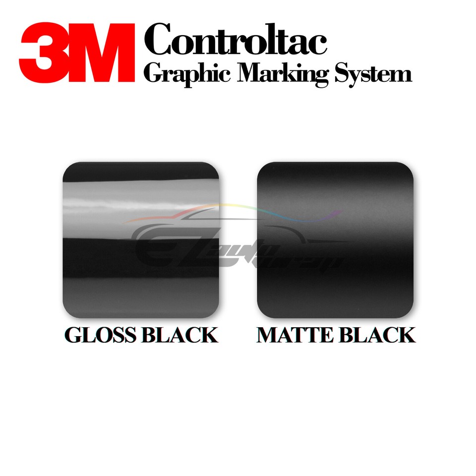 *Genuine 3M Matte Black Vinyl Wrap Car Sticker Film Decal Bubble Free ...