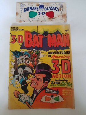 3D BATMAN 1966 COMIC WITH ITS ORIGINAL 3D GLASSES - ADVENTURES IN ...