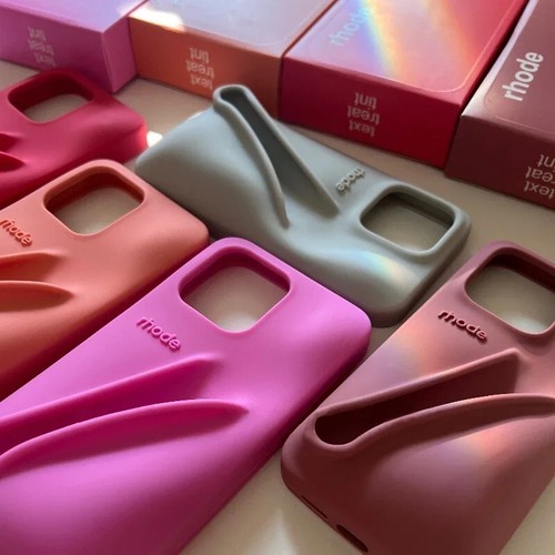 Rhode Lip-tint Silicon Phone Cases with Lipgloss iPhone 11 12 13 14 15 ...