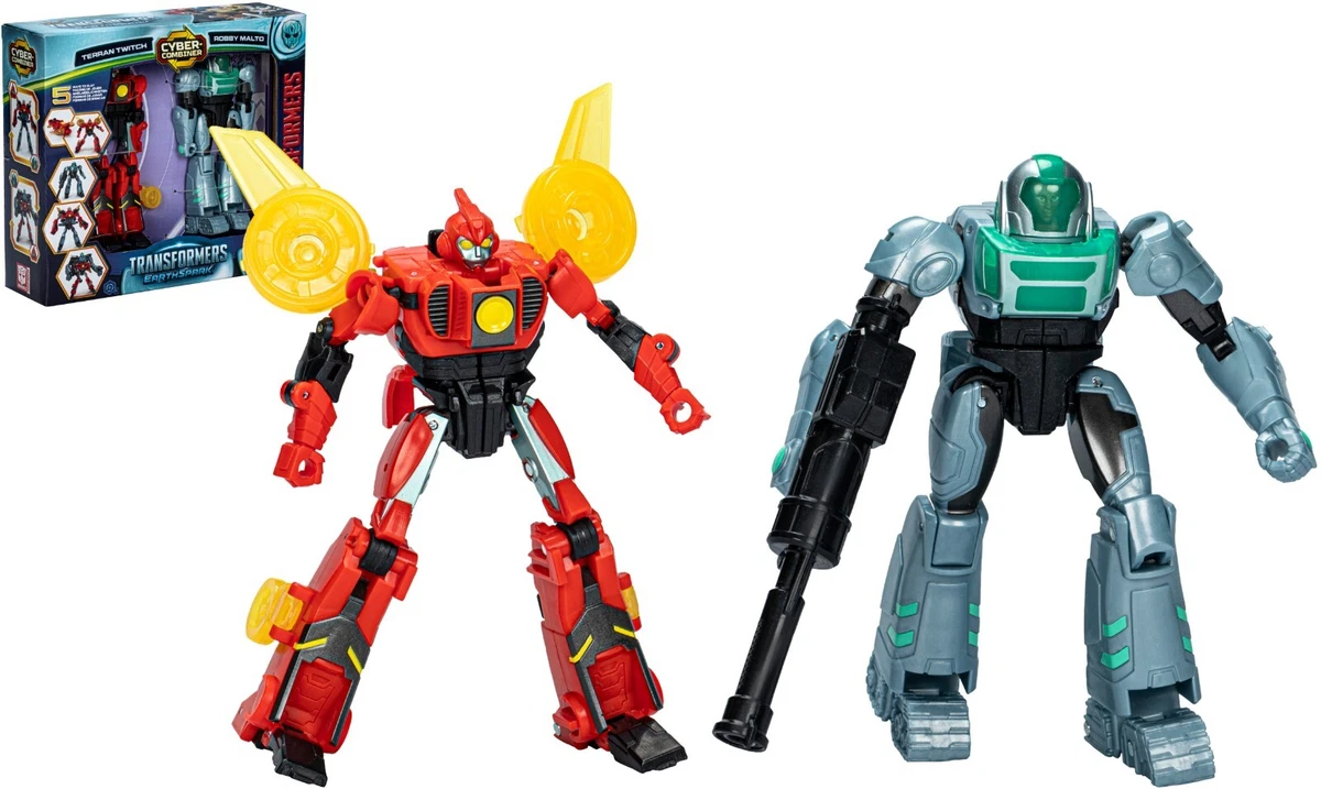 Transformers Earthspark Cyber-Combiner Twitch And Robbie, 42% OFF