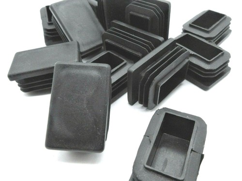 Rectangle End Cap Plugs 1 1/2" X 1" Tubing Plugs Rectangular Pipe Caps ...