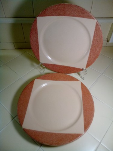 Lot Two Vintage Wallace China Desert Ware Restaurant Dinner Plates Cali ...