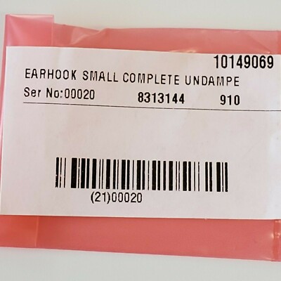Siemens Infinity Pro BTE Hearing Aid Earhook Small Complete Undamped ...