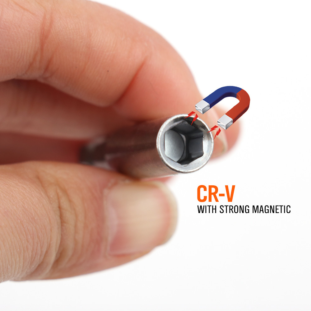 3-Piece Hex Shank Magnetic Screwdriver Extension Socket Drill Bit ...