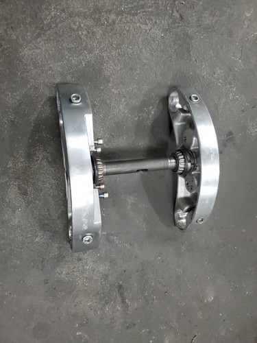 99 00 Victory Standard V92 Cruiser Upper & Lower Front Fork Triple Tree ...