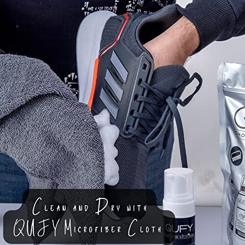 QUFY Shoe Cleaner Sneakers Kit Foam Shoe Cleaner Microfiber Shoe Cloth ...