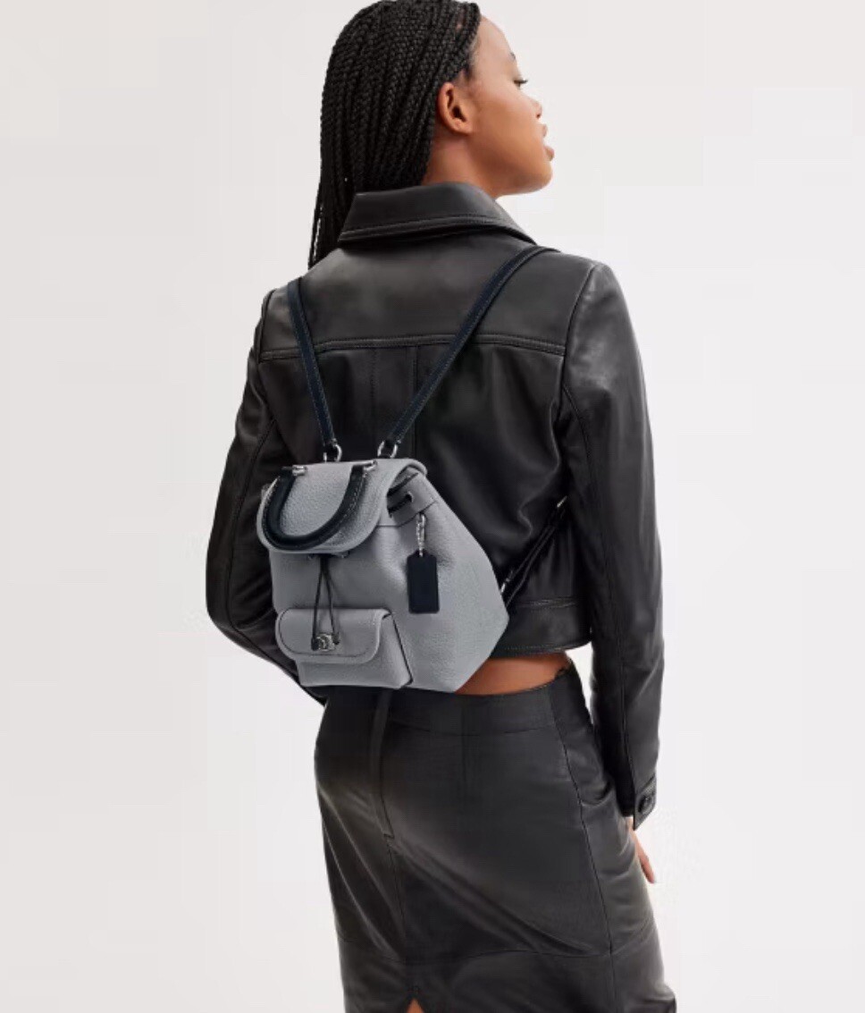 Coach Riya Backpack 21 In Colorblock Grey | eBay Coach Riya Backpack 21 In Colorblock Grey | eBay
