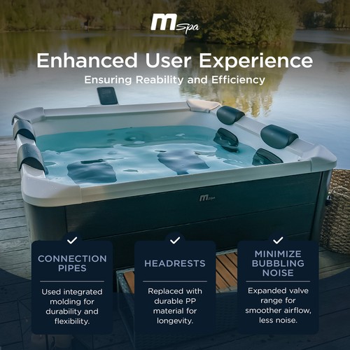 MSpa Frame OSLO 70.9x70.9x26" Outdoor Hot Tub Spa for 6 Person for sale ...