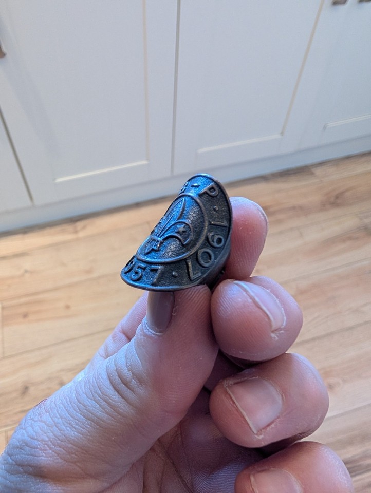 Vintage Boy Scouts BP (Baden Powell) 1857-1907-1957 Metal Woggle for ...