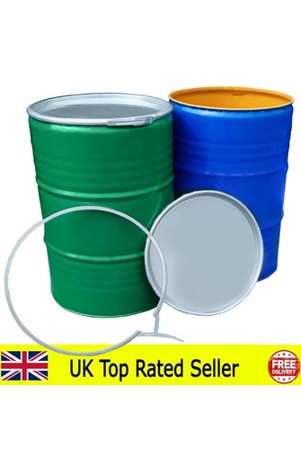 205L 45 GALLON SHIPPING DRUM SHIPPING BARREL, OIL DRUM CONTAINER BIN ...