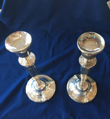 Pair of Vintage Towle Silver Plated Candlesticks 9 1/4" | eBay