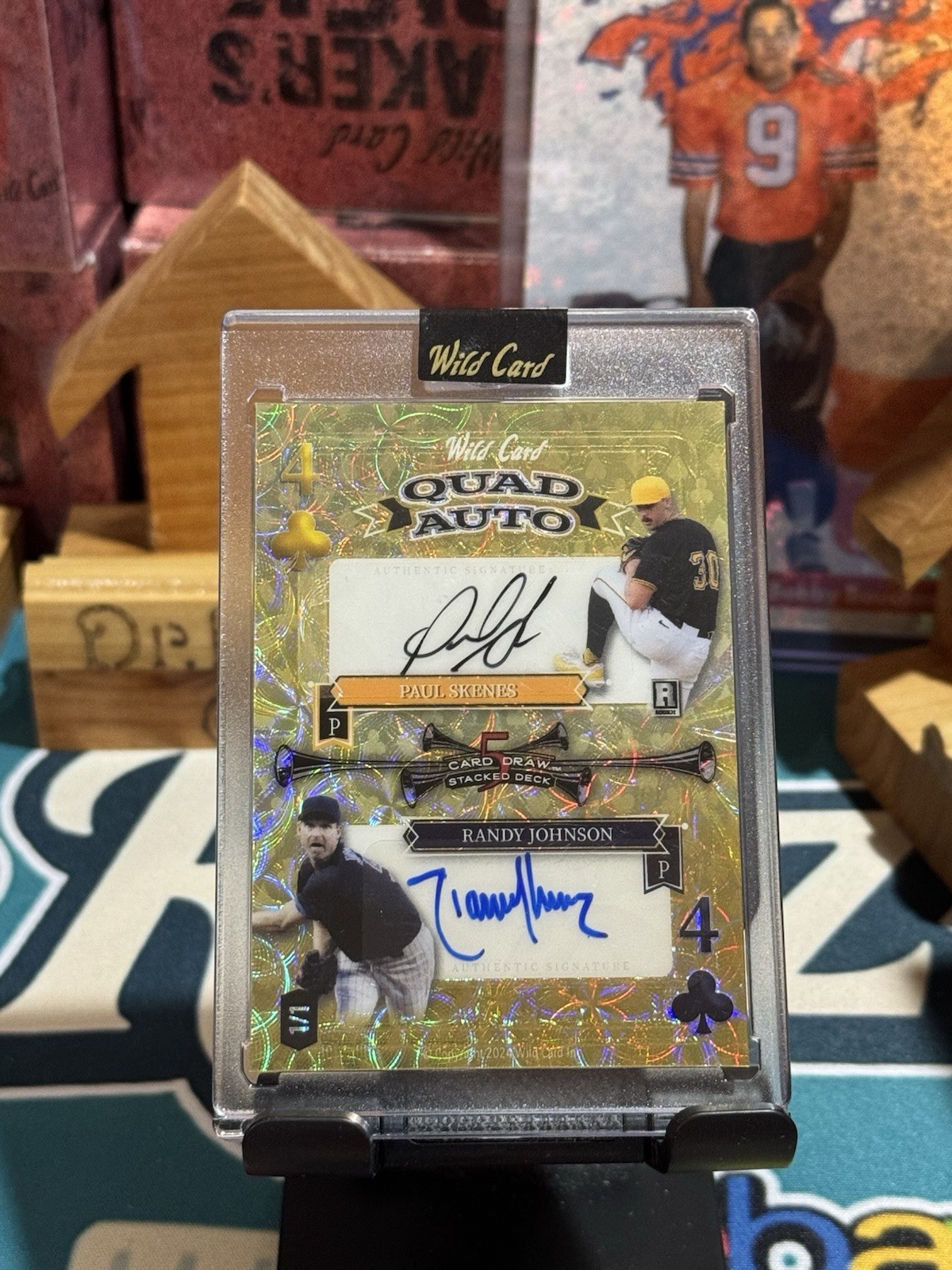 2025 Wild Card 5 Card Draw QUAD AUTO Skenes RC/Johnson/Rivera/Hernandez ...