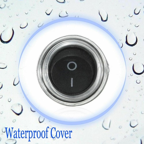 Toggle Switch Snap-in Waterproof Cover 12V 5pcs/Set Black Boat Button ...