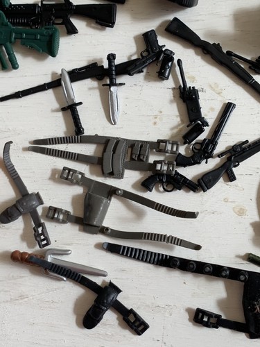 LOT of 41 Action Figure Weapons Accessories Toy Guns Military Multiple ...