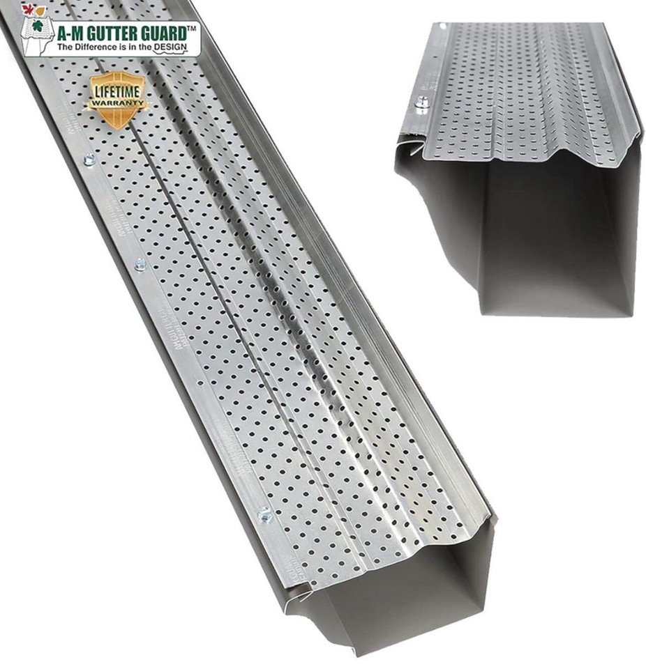 A-M Gutter Guard - Aluminum 5" (50 Feet, Mill Finish) | eBay