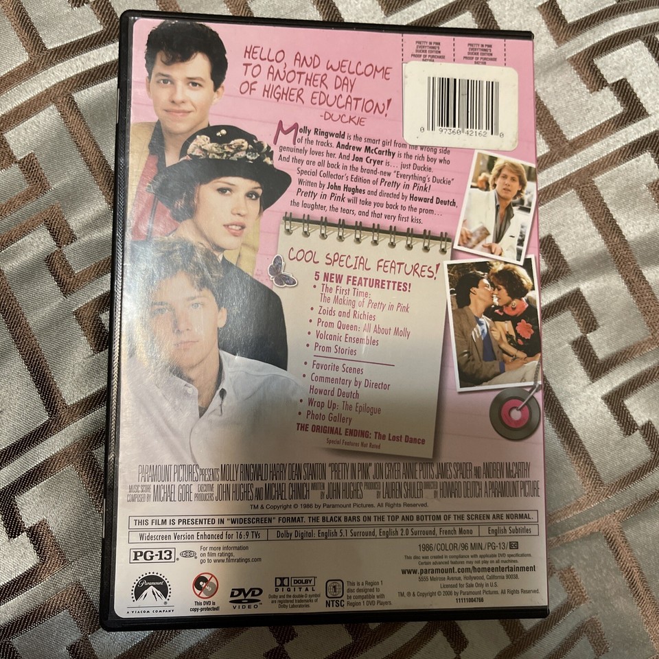 Pretty in Pink (DVD, 2006, Everythings Duckie Edition) 97360421644| eBay