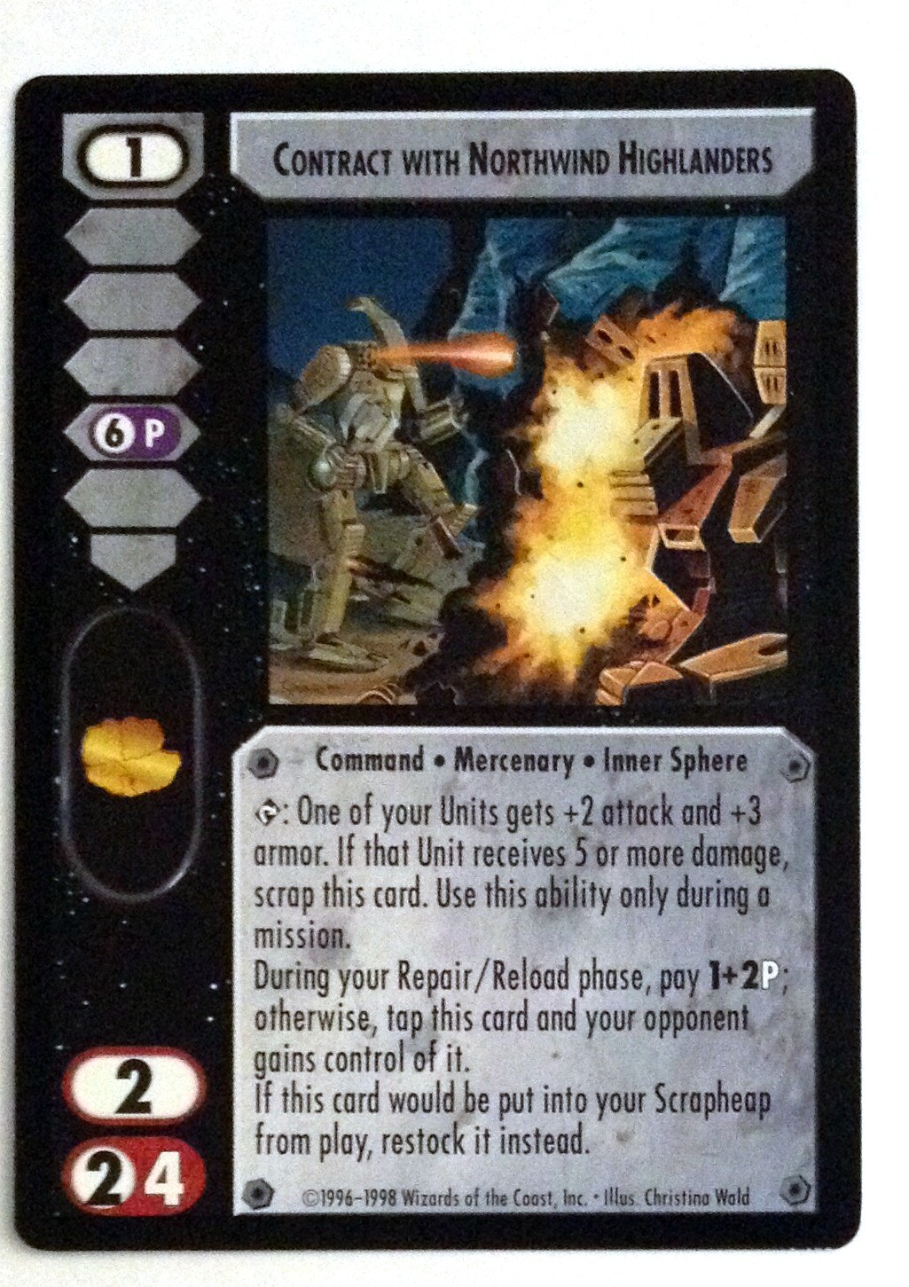 Contract with Northwind Highlanders Battletech CCG Commander's Edition ...