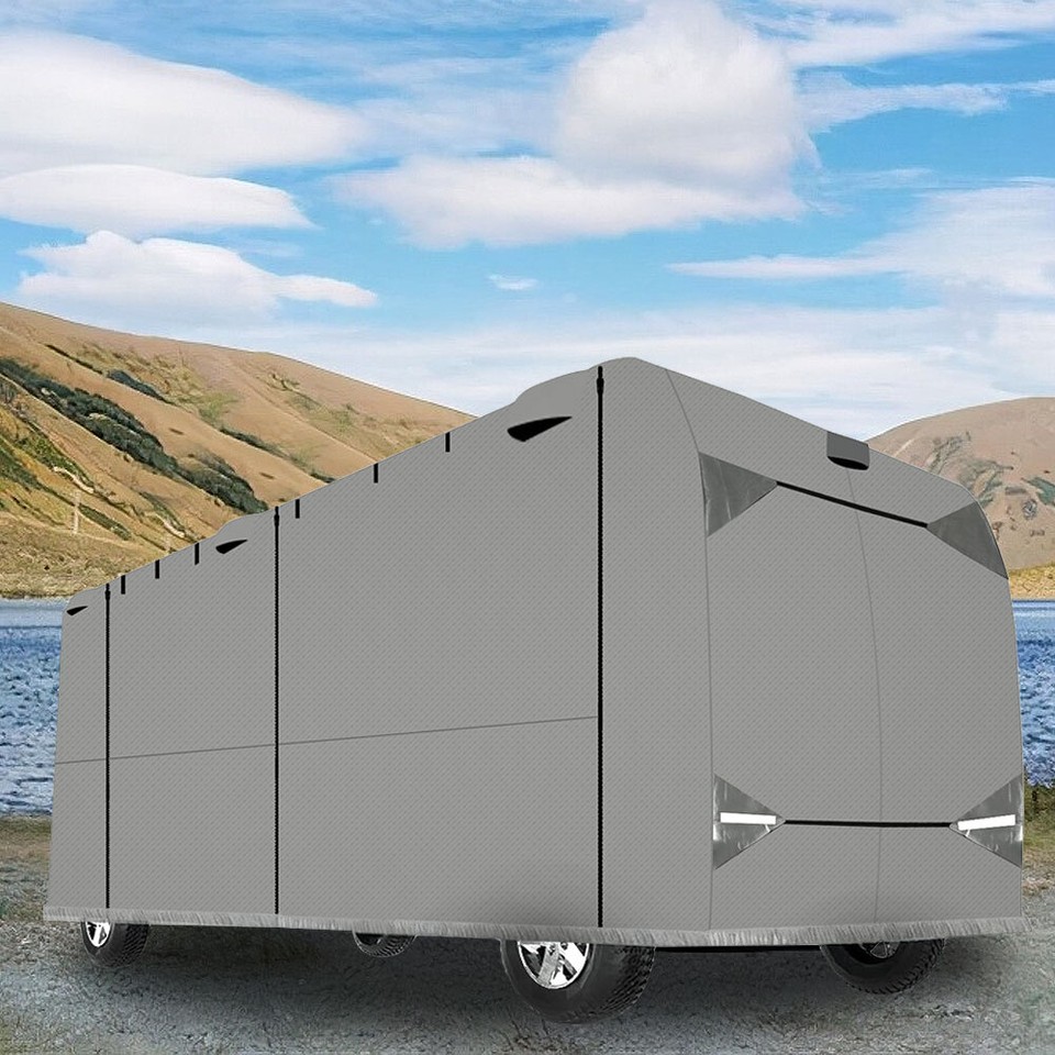 For Class A Motorhome Trailer Camper 30' 31' 32' 33' W/Zipper RV Cover ...