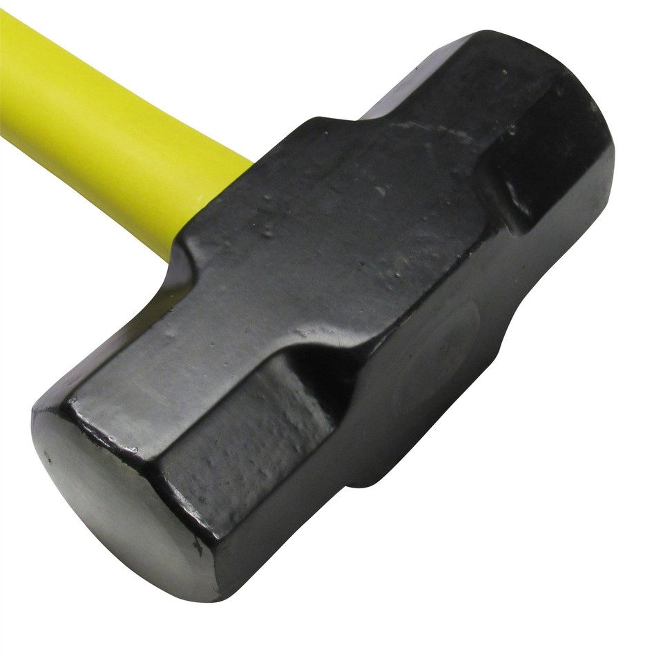 Heavy Duty Lump Sledge Hammer with Fibreglass Shaft (7lb - 14lb Sledge ...