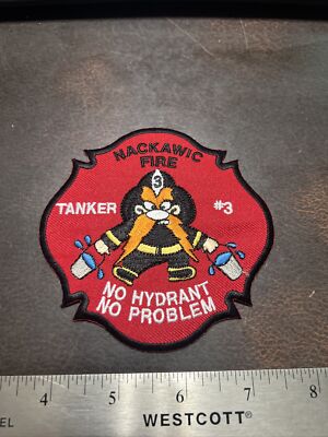 Vtg Canadian Obsolete Fire Department Patch Nackawic Tanker 3 Yosemite ...