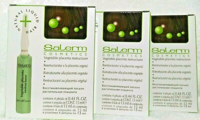 Salerm Vegetable Placenta Restructurer -4 phials of 0.44 oz/13ml - 3 ...