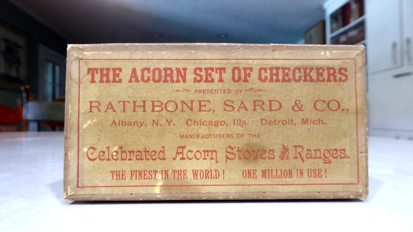Acorn Stoves Promo Set of Checkers Rathbone Sard Albany NY Chicago IL ...