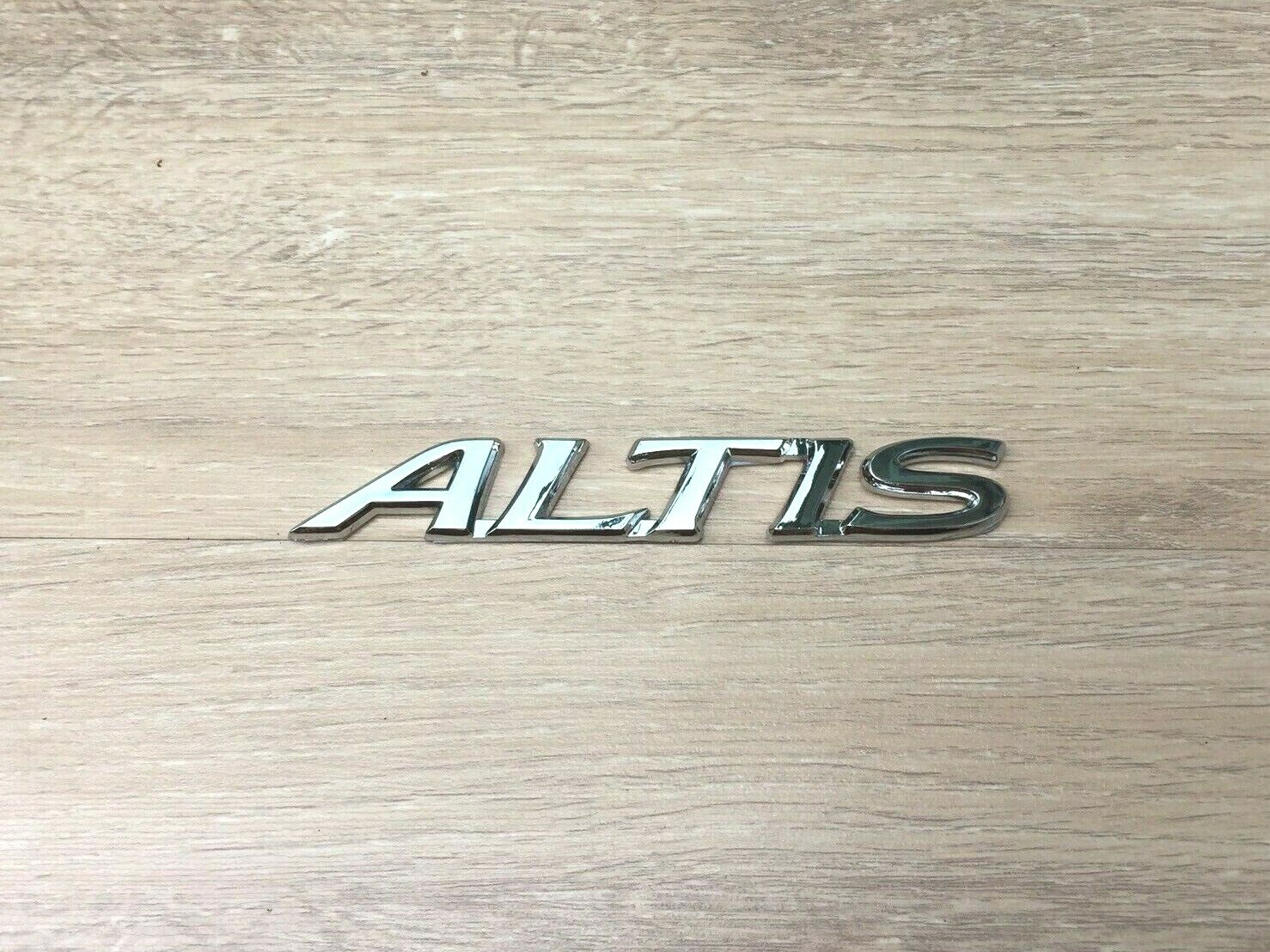 ALTIS TOYOTA CHROME LOGO EMBLEM BADGE FOR TOYOA COROLLA ALTIS 05-18 | eBay