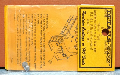 DETAILS WEST HO BELL "GONG" TYPE for C&NW, DT&I, BAR, BN, MP # BE-152 ...