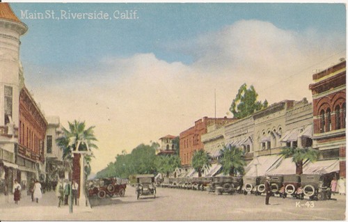 Scene On Main Street Riverside California CA Postcard | eBay