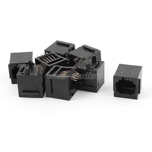 10PCS8P8C RJ45 Jack Modules PCB Mount Network Internet Connectors ...