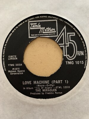 THE MIRACLES - LOVE MACHINE ( PART 1 & 2 ) -1975 - TMG 1015 Jukebox | eBay